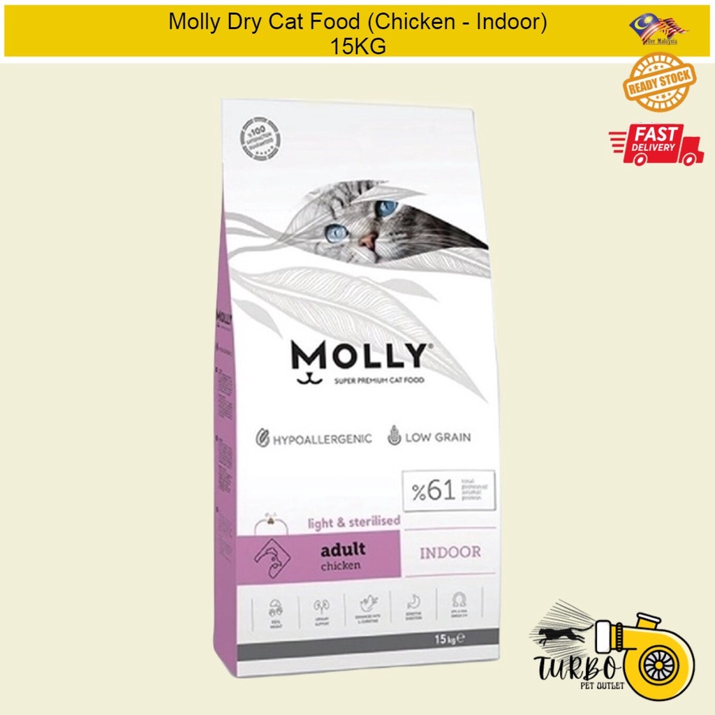 MOLLY Super Premium Cat Food - Full Range 15kg ( Original Pack ...