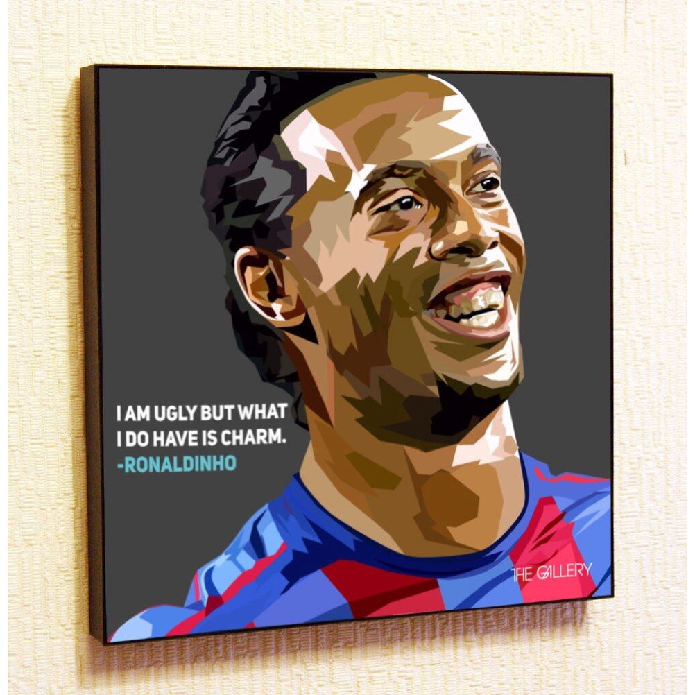 Ronaldinho Soccer Football Decor Motivational Quotes Wall Decals Pop ...