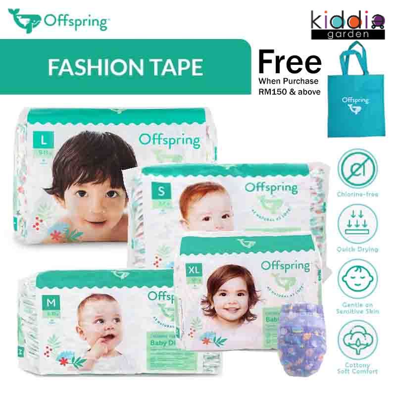 (TAPES) OFFSPRING Fashion Diaper Assorted Sizes & Designs Baby Diaper ...