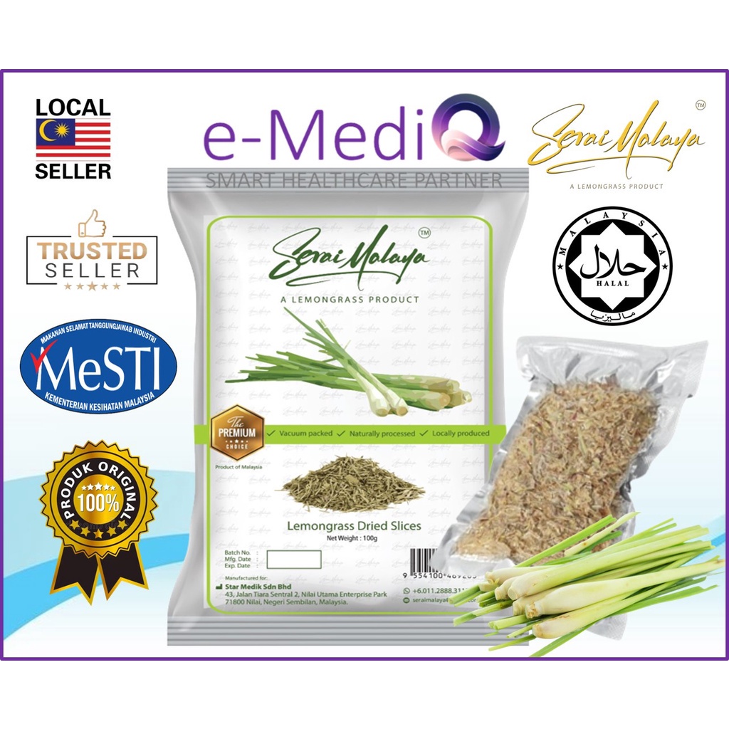 Serai Malaya - Serai Racik (Lemongrass Dried Slices) 100g Teh Serai ...