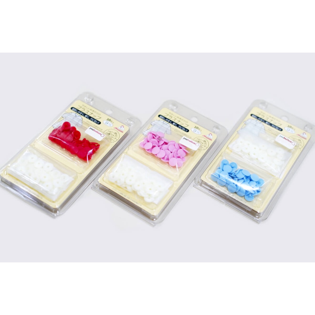 9mm, (20 Sets/Card), Plastic Snap Button / Plastic Snap Fastener ...