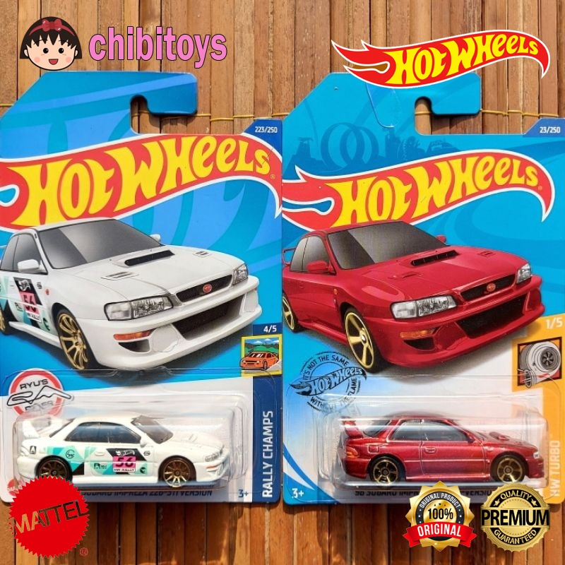 MERAH Hotwheels 98 SUBARU IMPREZA 228 STI-VERSION 2019 Red 2021 Dark ...