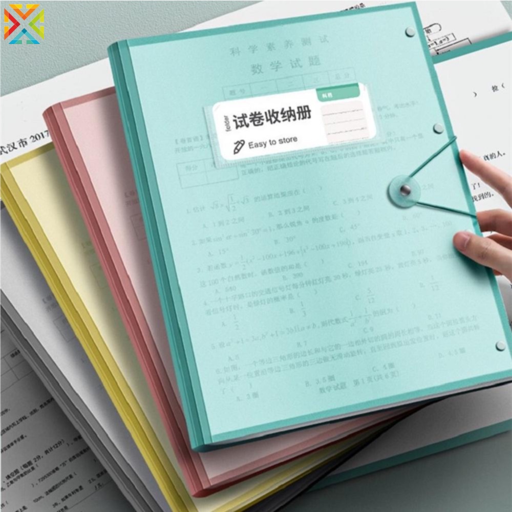 A3 File Bag 20/40/60Pages Data Book Large Capacity Files Folder ...