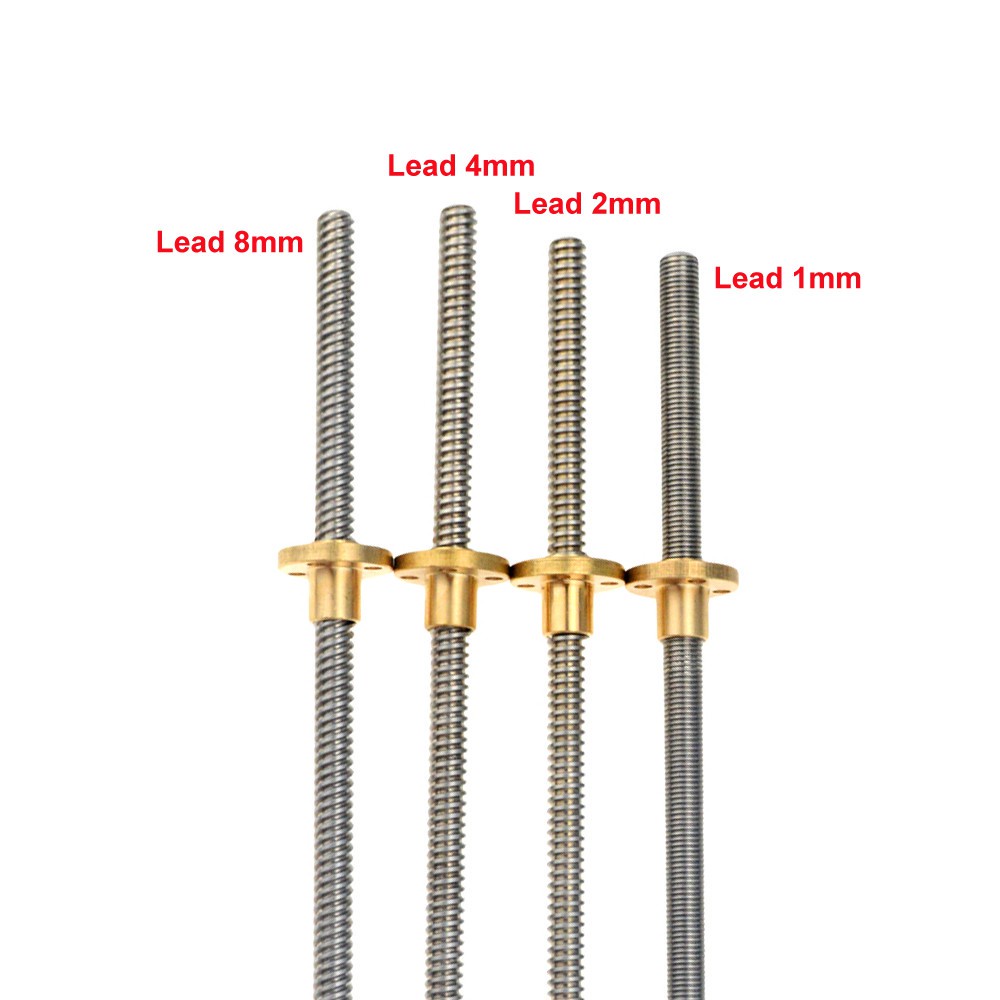 3D Printer CNC THSL-300-8D Trapezoidal Rod Lead Screw Thread 8mm T8 ...