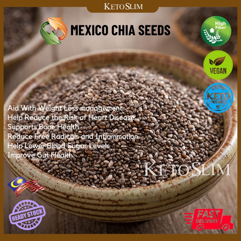 [Imported from Mexico] Keto Slim CHIA SEEDS 100g/250g | Shopee Malaysia