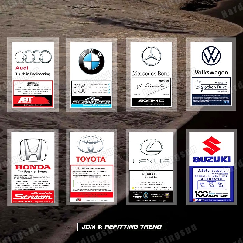 Car front and rear windshield electrostatic stickers Car waterproof ...