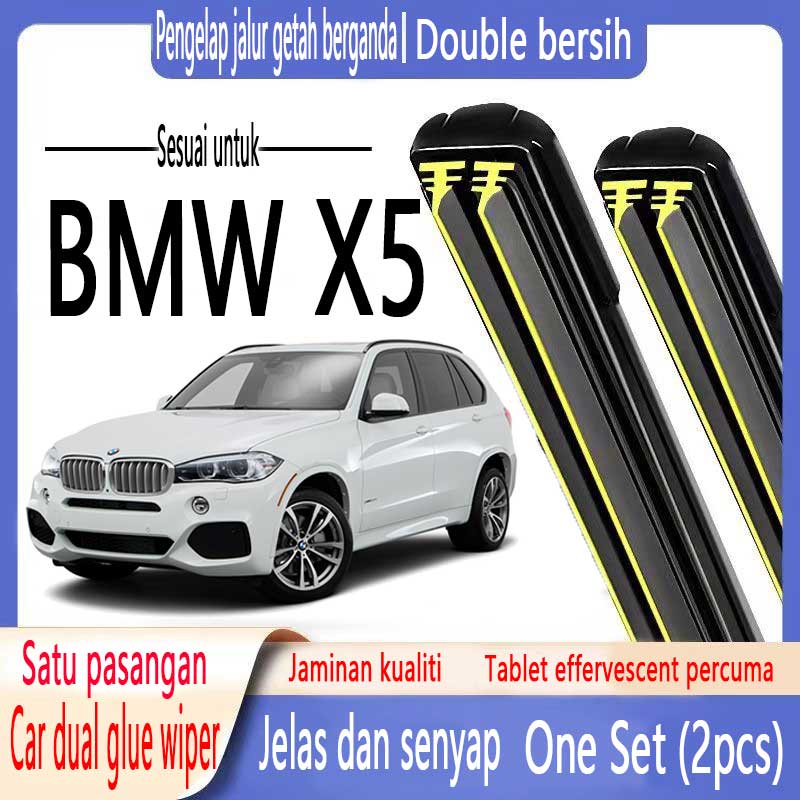 Bmw X5 Dedicated Wiper BMW X5 F15/F85 (1999-2018) E53/E70 Double Rubber Strip Wiper Cartilage ...