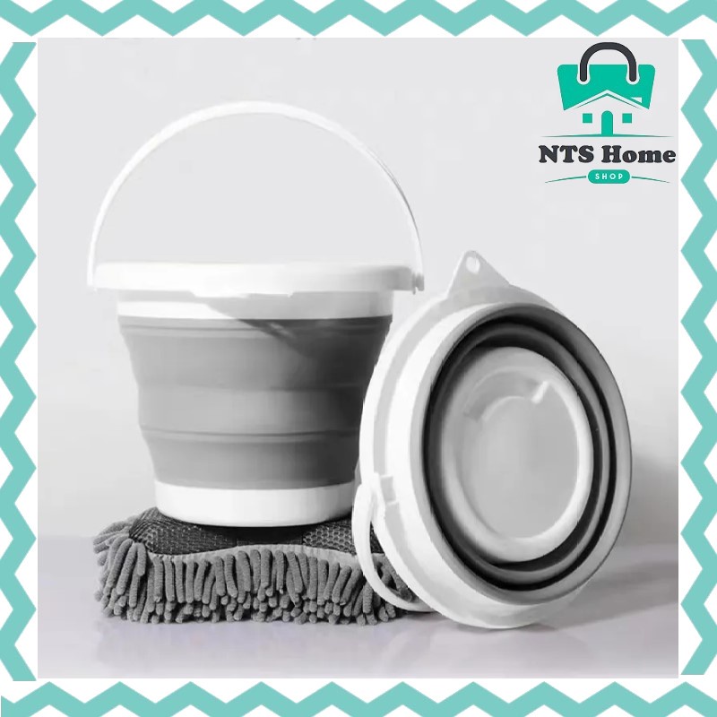 Foldable Water Bucket Portable Home Round Folding Bucket Portable ...