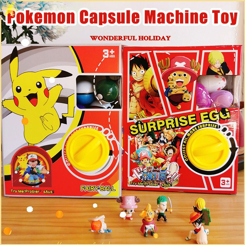 Household Mini Capsule Machine Pokemon Pikachu With Ball Toy Surprise ...