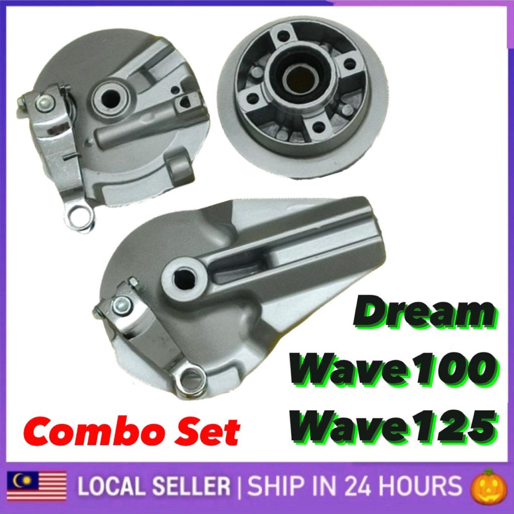 Honda Wave100 EX5 DREAM Front + Rear Brake Hub Panel SET Wave SPROCKET ...