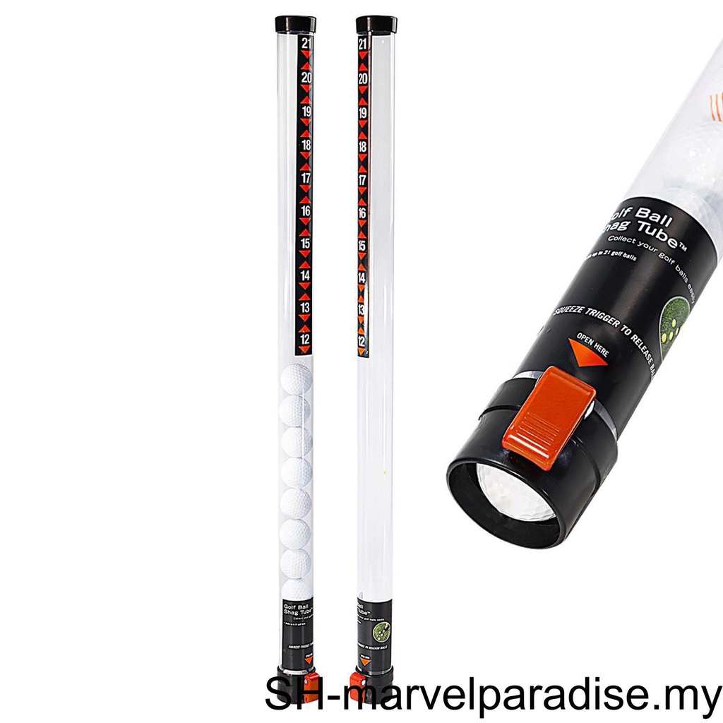 Plastic Golf Ball Retriever Grabber Storage Golf Ball Picker Shag Tube ...