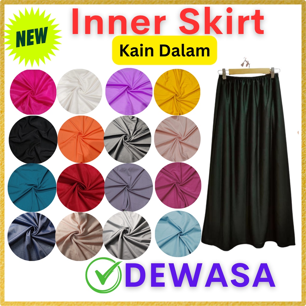 Inner Petticoat Skirt Kain Dalam Wanita Innerwear Petticoat Women ...