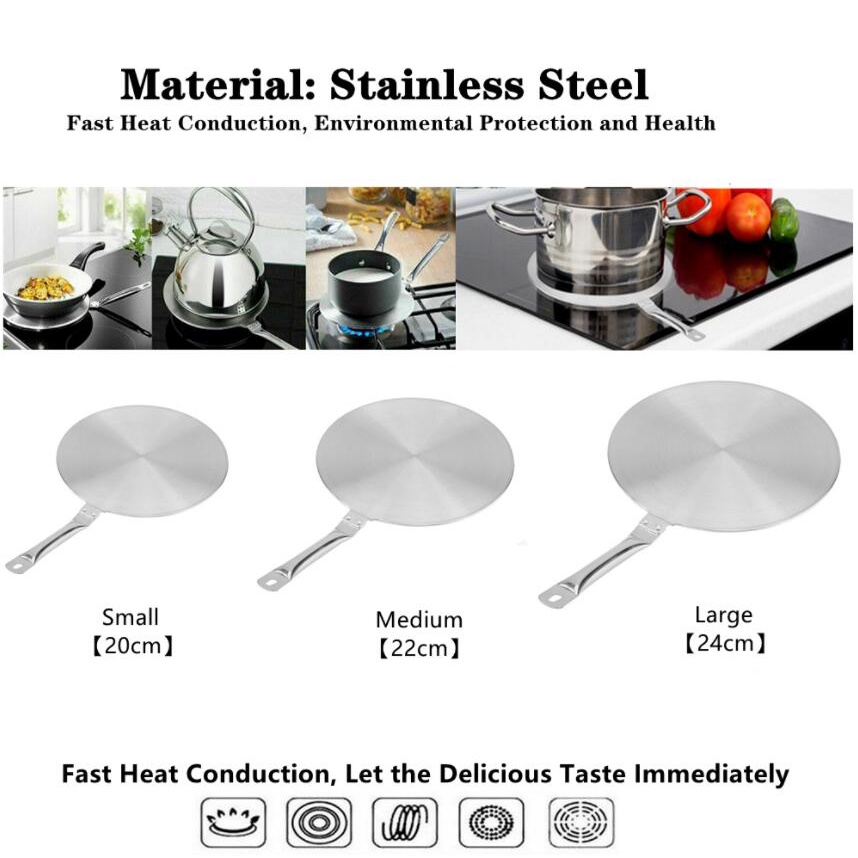 Induction Disc Hob Converter Adapter Heat Diffuser Gas Electric Cooker ...