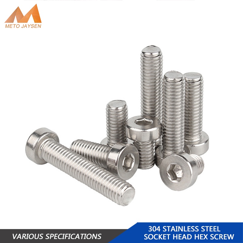 M3 M4 M5 Stainless Steel 304 Hex Hexagon Socket Thin Head Bolt Screws ...