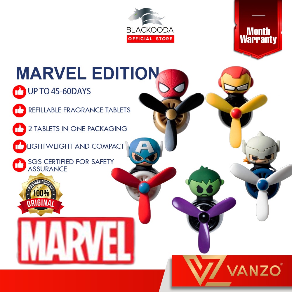VANZO Marvel Series Car Vent Perfume ( CAPTAIN AMERIC / IRON MAN / THOR ...