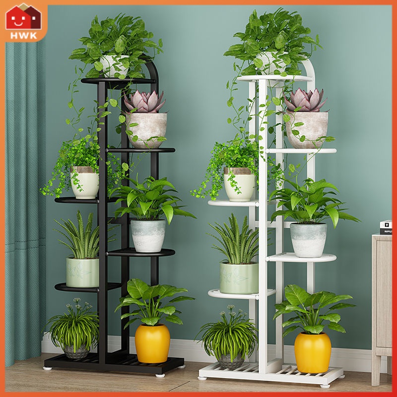 Iron flower rack floor standing flower pot rack multi-layer space ...