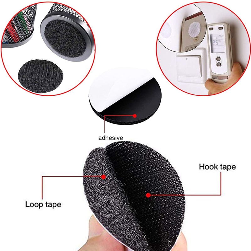 25-100pairs of Dot Sticker Self-adhesive Fastener Tape Dot 10/15/20/25 ...