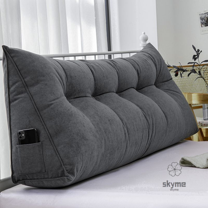 Triangular bedside back cushion anti-collision soft bag removable ...