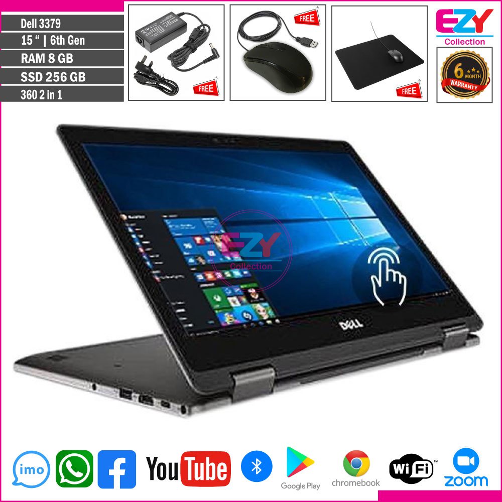 DELL 3379 i5-6th gen RAM:8 GB DDR4 SSD:256GB SCREEN:14” TOUCHSCREEN FHD ...