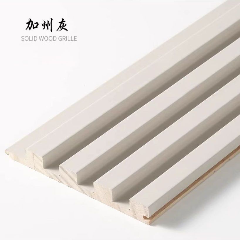 Partition panels solid wood grille panels back wall living room ...