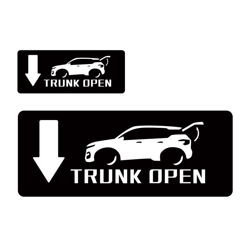 Press the Trunk Switch Reminder Sticker Trunk From Now on Car Sticker ...