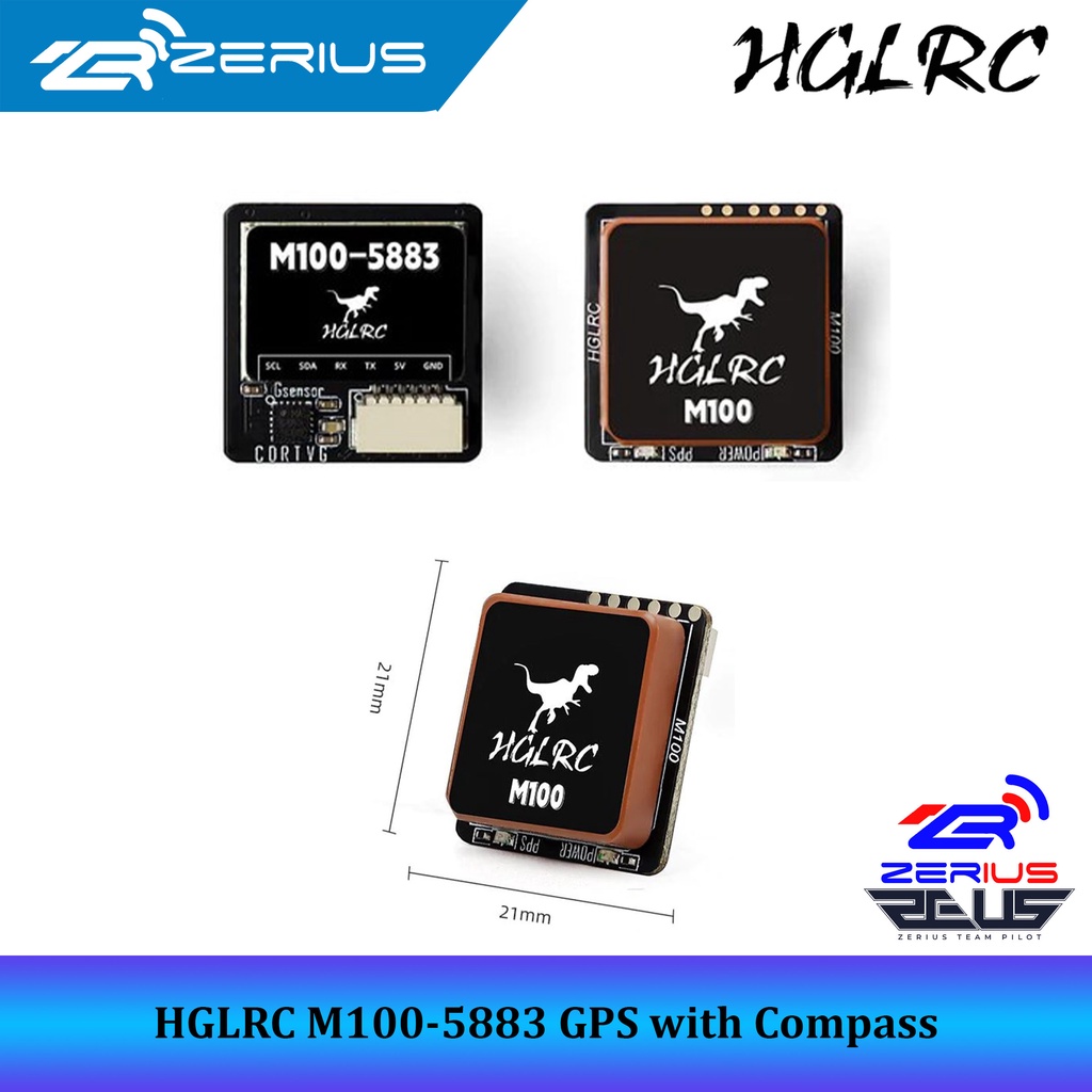 Hglrc M100 5883 GPS Module with Compass for FPV Drone | Shopee Malaysia