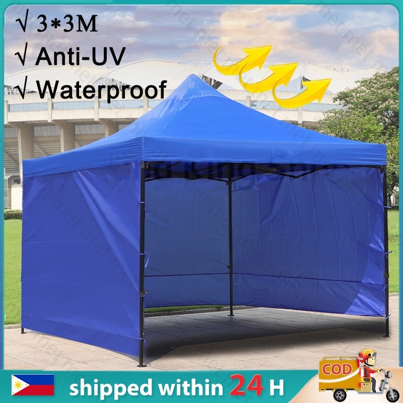 Heavy Duty 10x10 Folding Canopy Tent Set with Side Wall High Quality ...