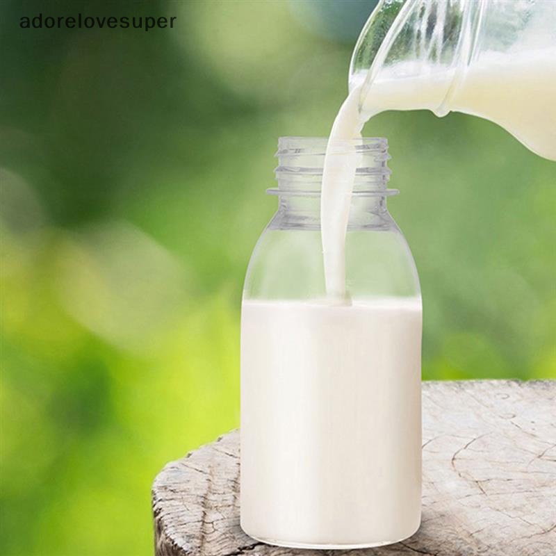 AD1MY 6pcs 250ml Milk Bottles Small Juice Bottles Leakproof Milk ...