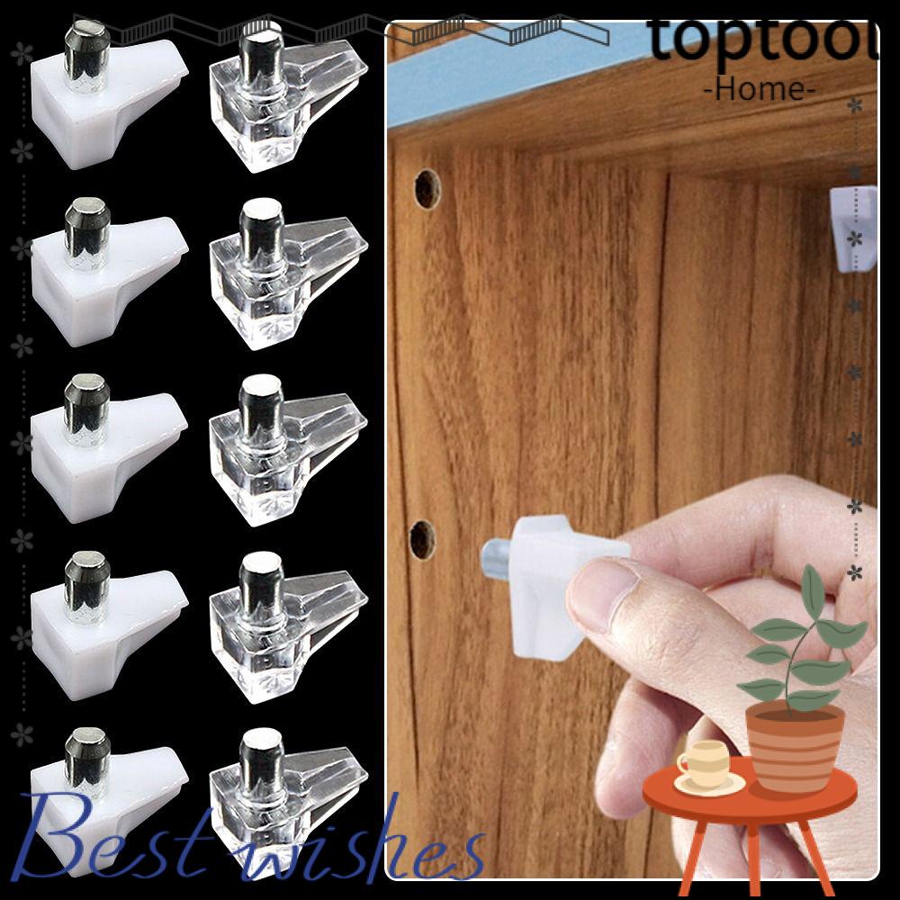 TOPTOOL 10Pcs Board Support, Hardware Furniture Accessories Shelf ...