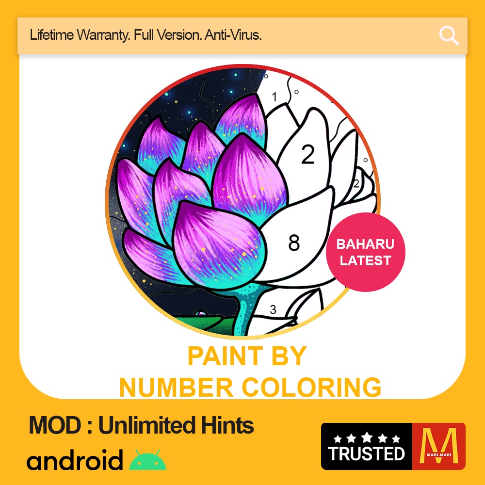 [ANDROID GAME] Paint by Number Coloring 💥 MOD APK - LIFETIME WARRANTY ...