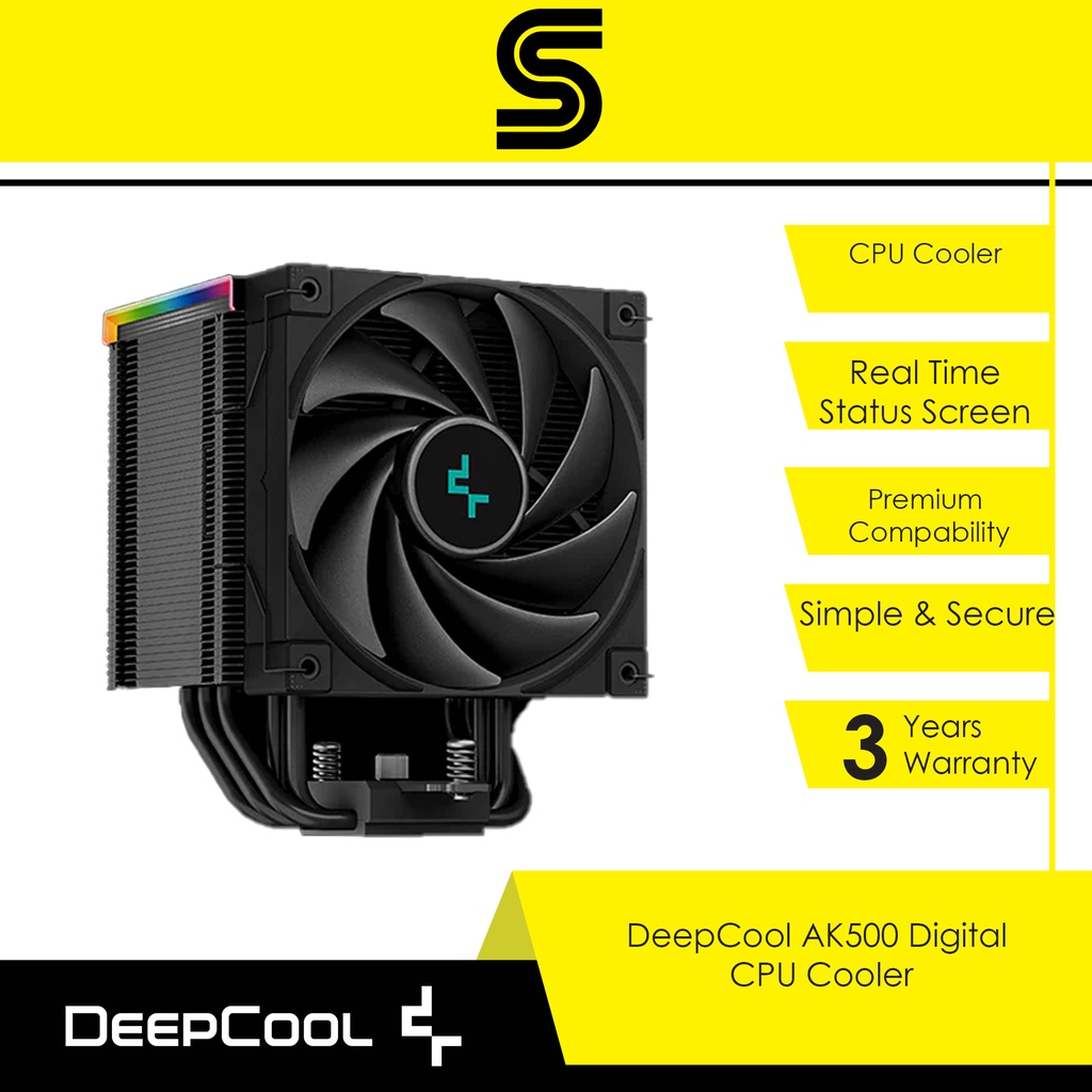 DEEPCOOL AK500 Digital CPU Cooler | Shopee Malaysia