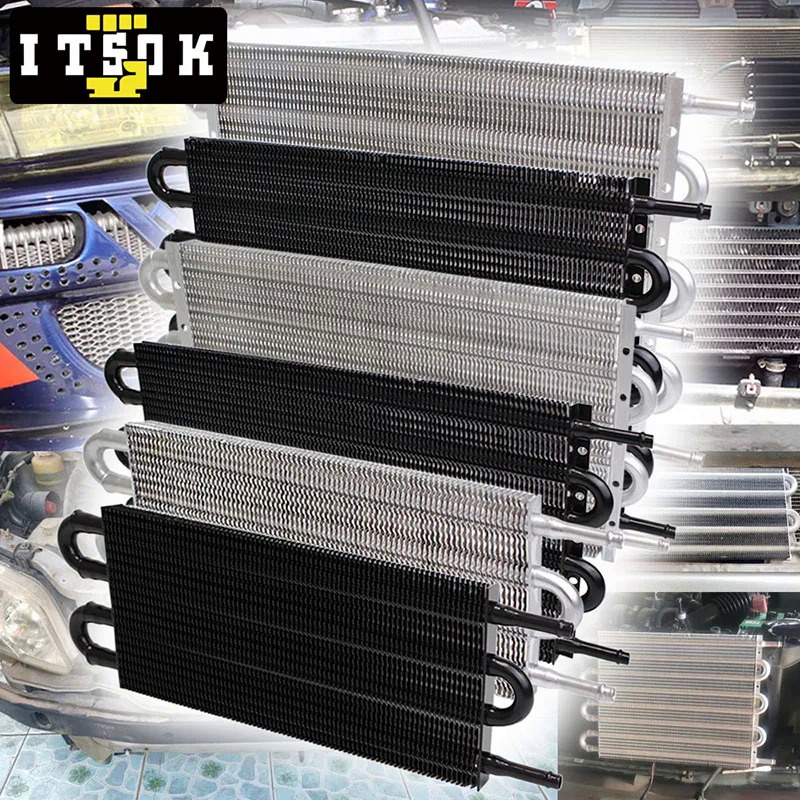 【ITSOK】4 6 8 Rows Oil Cooler Transmission Cooler Gearbox Oil Cooler Kit ...