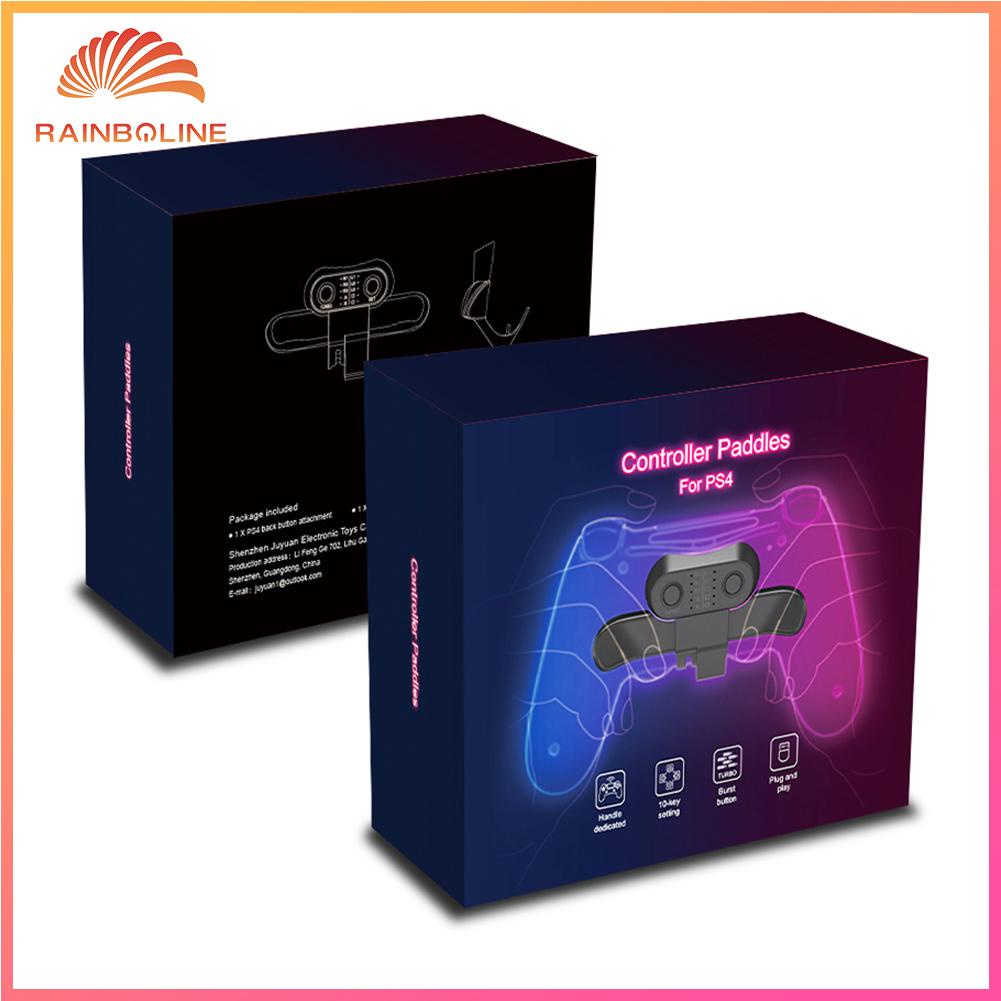 Rain For PS4 Controller Back Button Attachment DualShock4 Rear Extension Adapter Gamepad Paddle ...