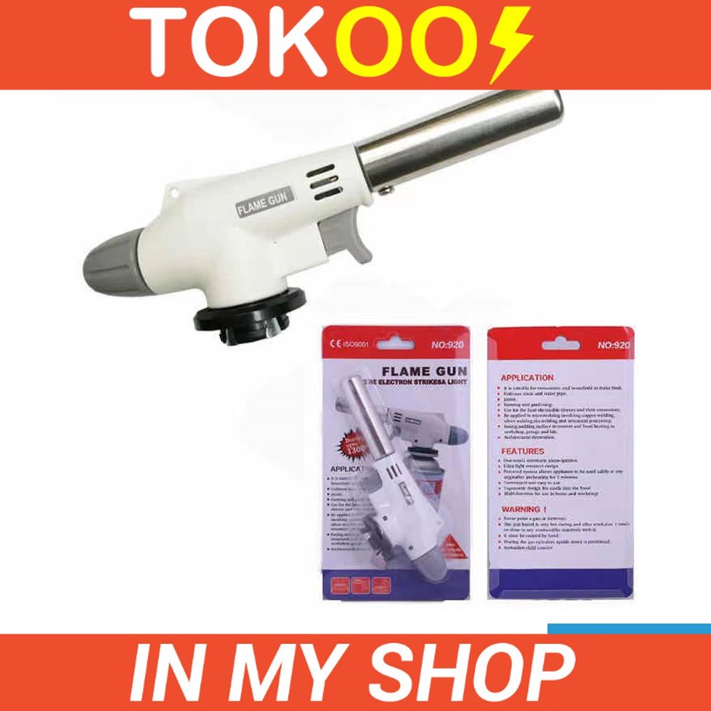Flame Gun CAMPING ZONE Camping Gas Torch Gun Gas Butane Burner Welding ...