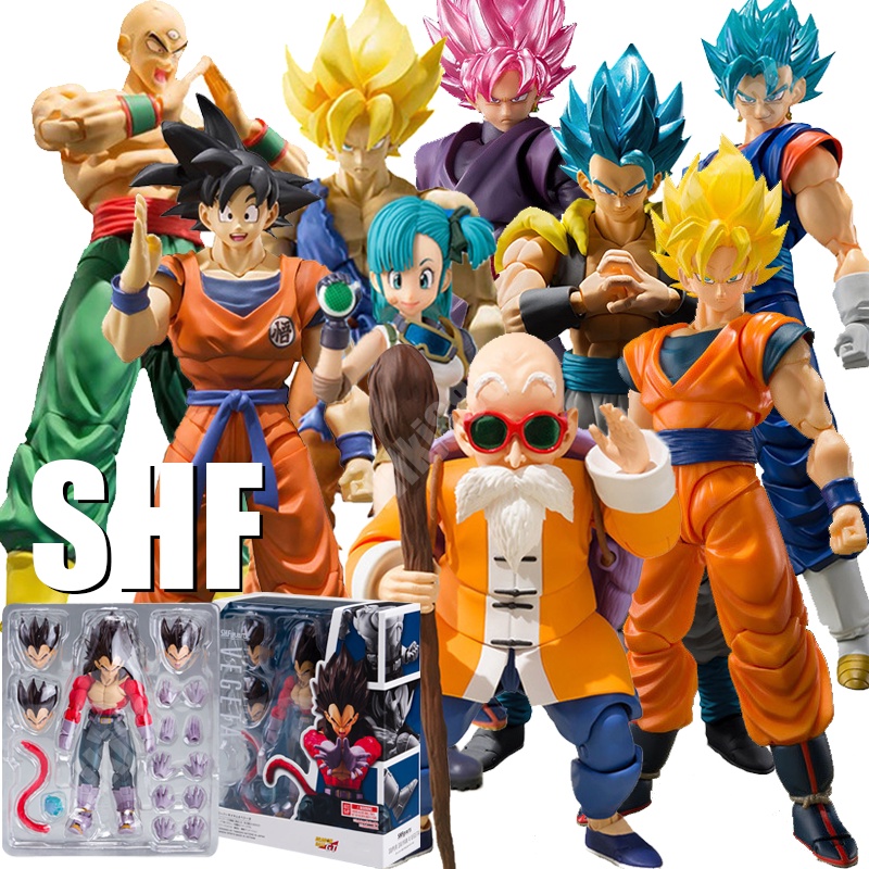 SHF Dragon Ball Goku Vegeta Bulma Gogeta Master Roshi Trunks Change ...