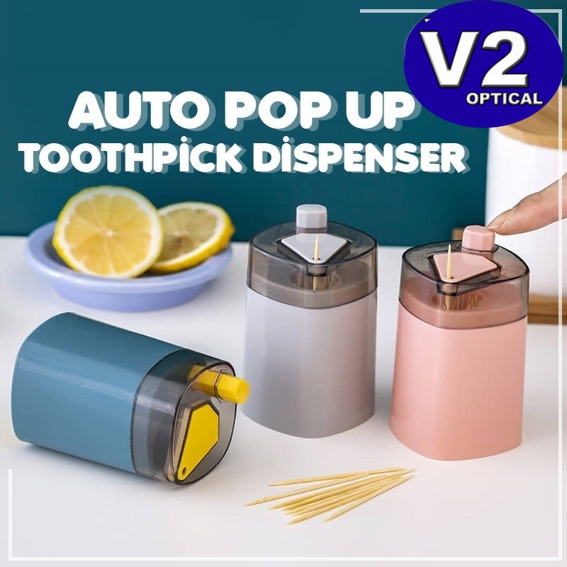 Silicone Spatula Set Automatic Pop-up Toothpick Box Portable Pop-up ...