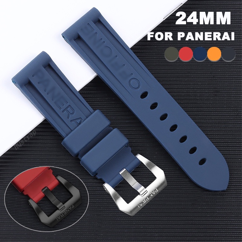 24mm Rubber Band for Panerai belt Universal replacement strap Sport ...
