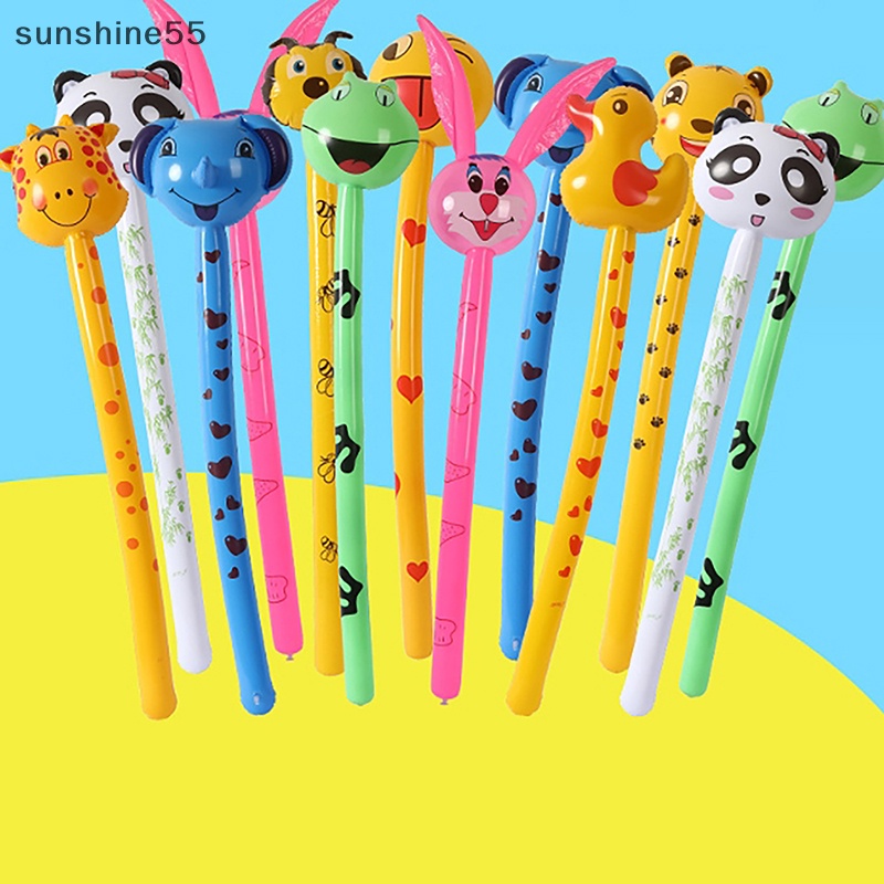 Sun Catoon Animals Inflatable Stick Farm Animals Pig Bunny Horse Jungle ...
