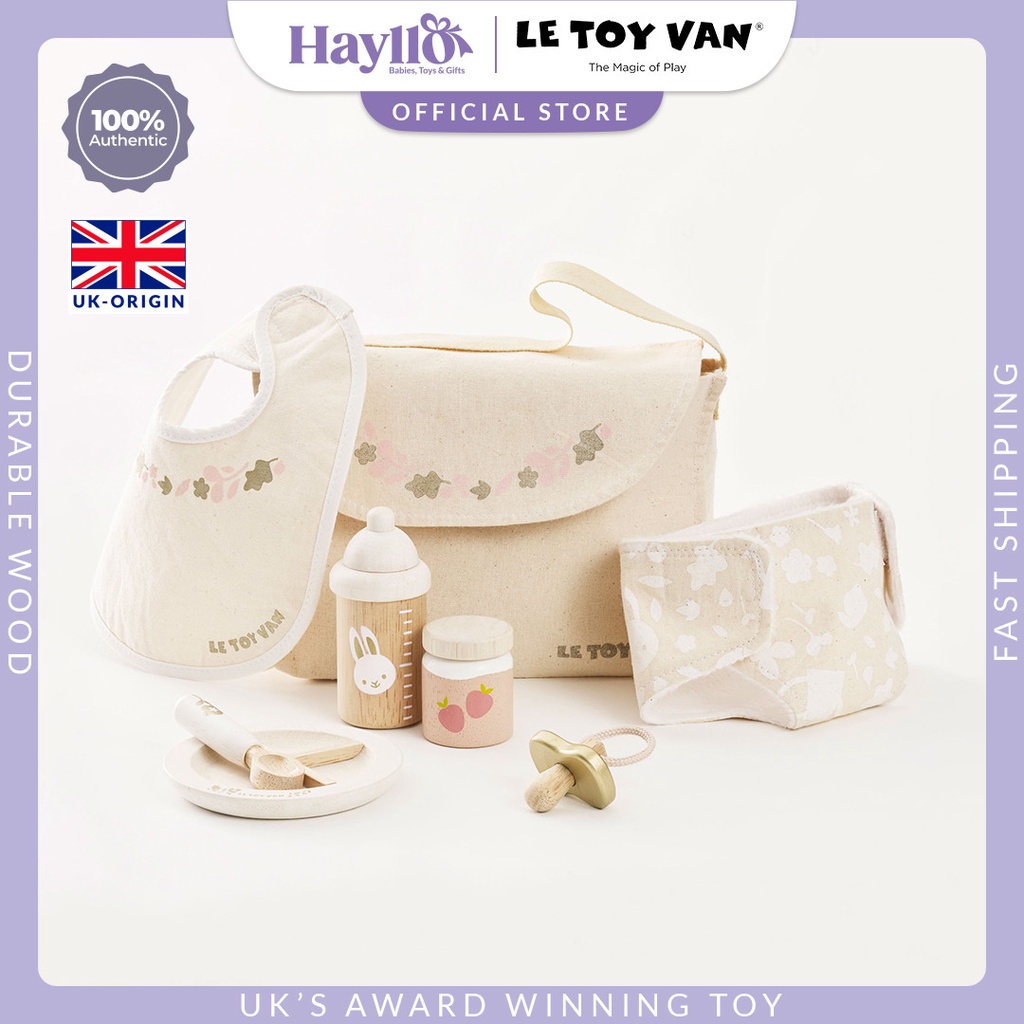 Le Toy Van Doll Nursing Set Premium Sustainable Wooden Toys Children Pretend Play For 2 Years+ ...