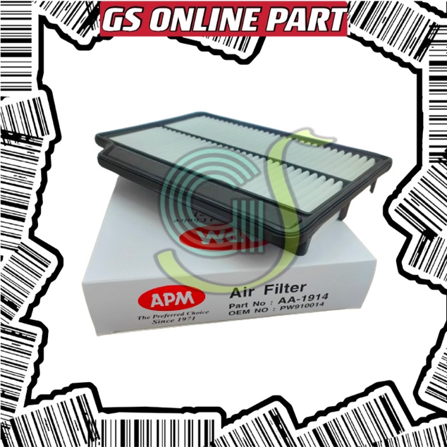 PROTON EXORA BOLD TURBO PREVE CFE SUPRIMA S TURBO AIR FILTER PW910014 ...