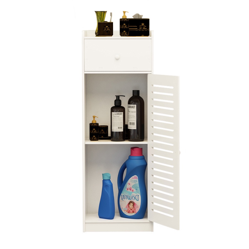 Bathroom narrow space storage rack laundry detergent shampoo storage ...