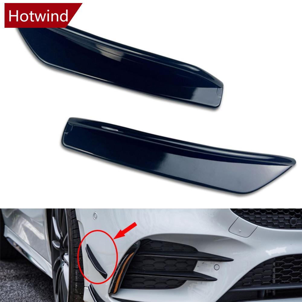 HOTWIND 2Pcs Car Front Bumper Fog Lamp Side Fins Lip Splitters Air Trim ...