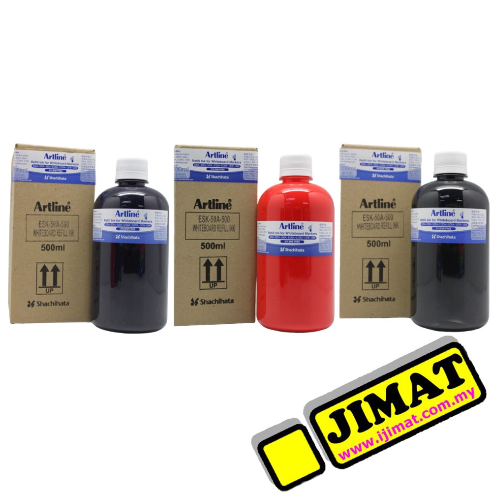 Artline ESK-50A-500 Whiteboard Refill Ink 500ml 500cc (Black / Blue ...