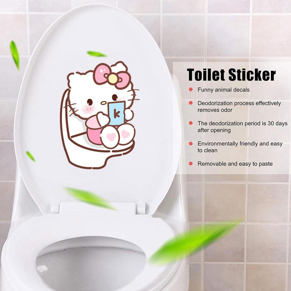 Cartoon Cute Toilet Stickers Freash Odors Toilet Deodorant Stickers ...