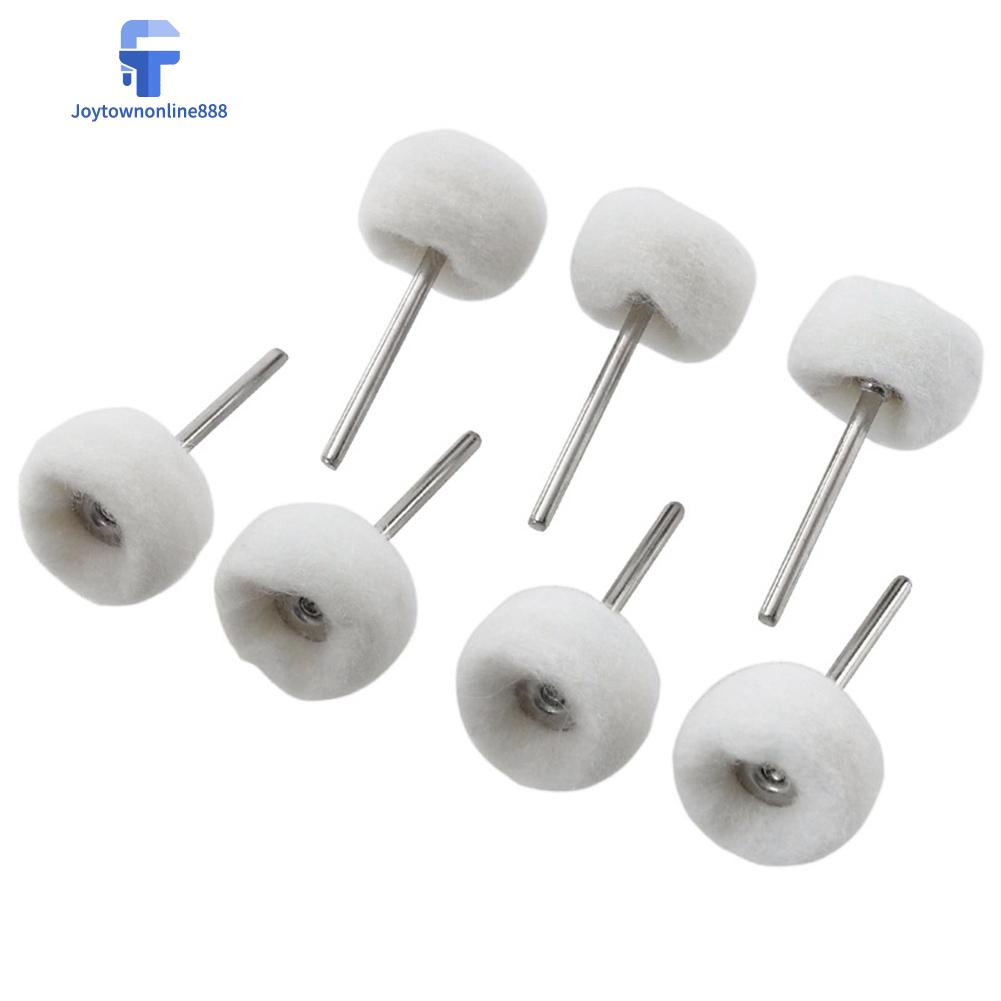 Wool Felt Grinding Sanding Head Abrasive Buffing Wheel 3mm Shank Cotton ...