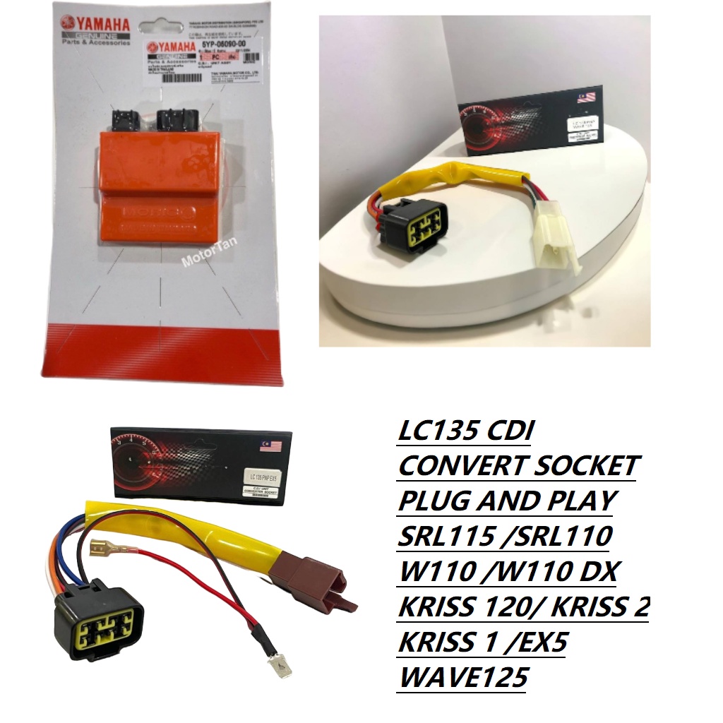 CDI UNIT CONVERTER SOCKET CDI LC135 CONVERT TO OTHER MOTOR SRL110 ...