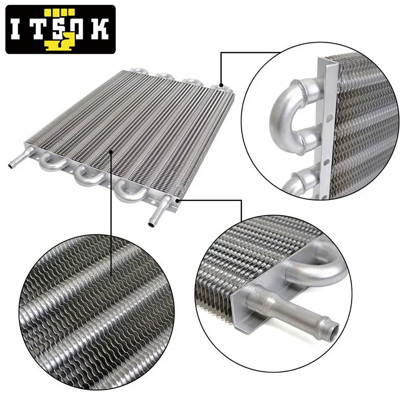 【ITSOK】4 6 8 Rows Oil Cooler Transmission Cooler Gearbox Oil Cooler Kit ...