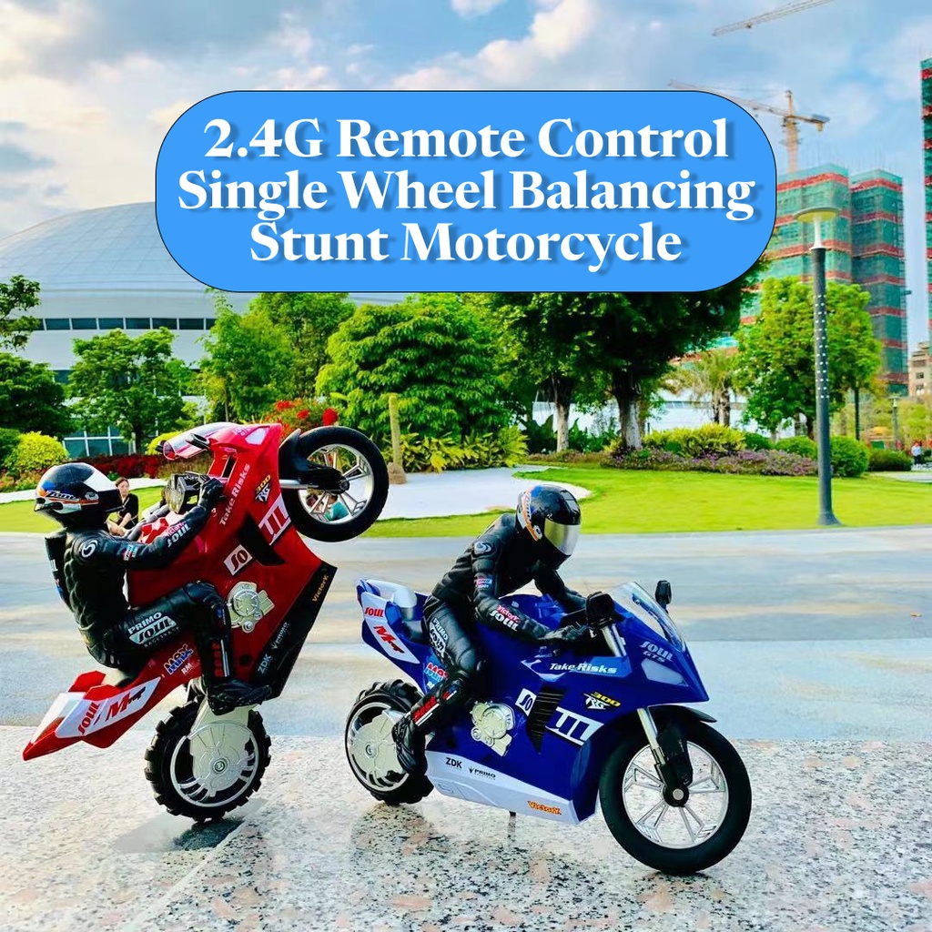2.4G Remote Control Self-Balancing Stunt Motorcycle Single Wheel ...