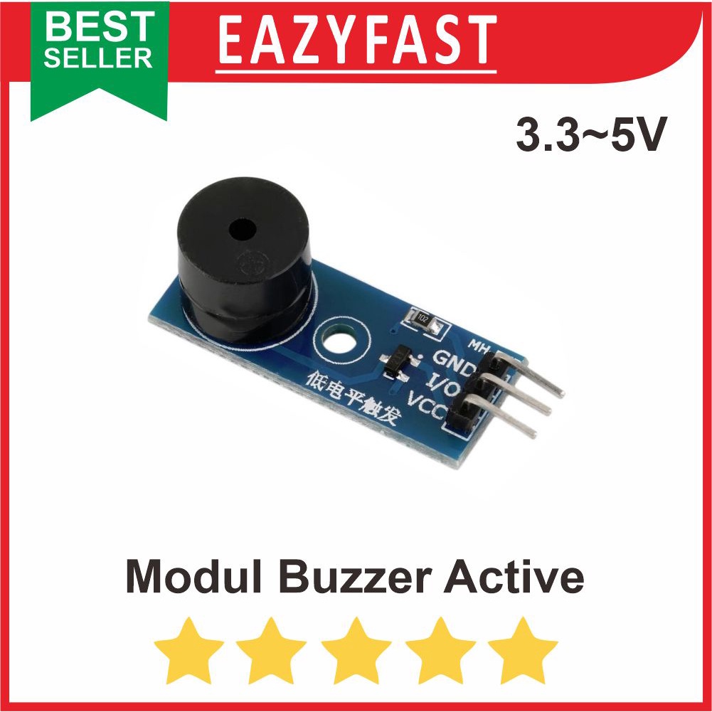 Buzzer Active 3.3V - 5V Arduino Transistor Driver Module Alarm | Shopee Malaysia