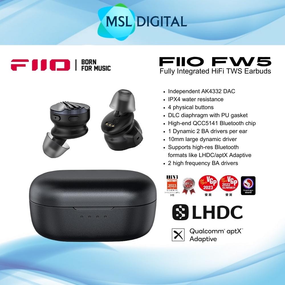 FiiO FW5 Fully Integrated HiFi TWS Earbuds | IPX4 water resistance | 4 ...